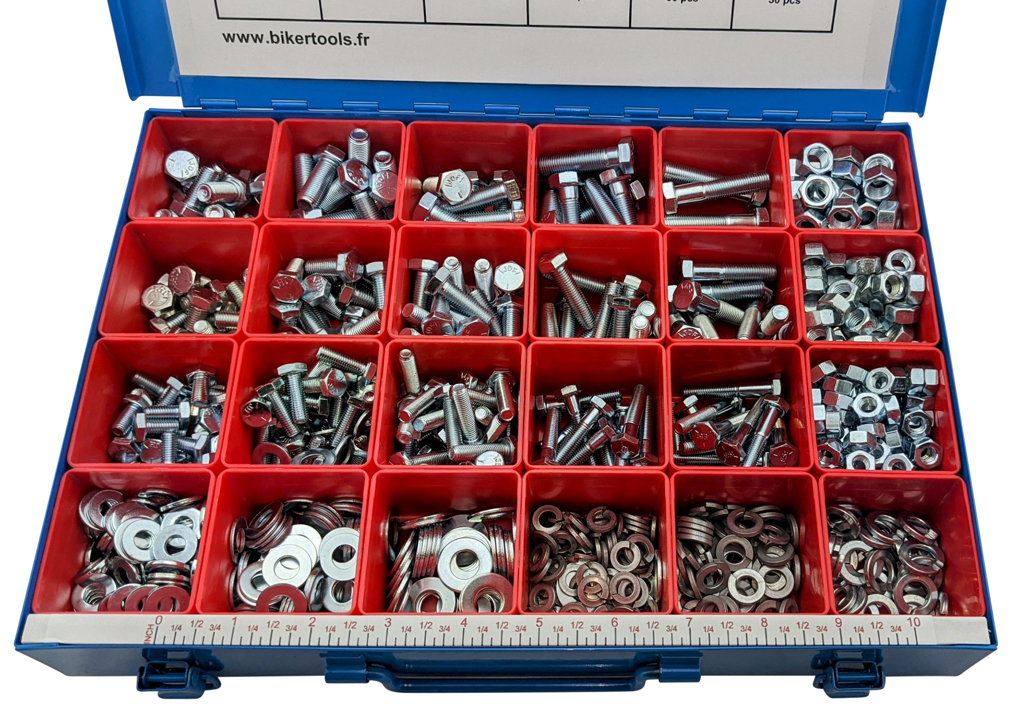 Assortiment visserie UNF 800 PCS | Vis à tête hexagonale , écrous en pouces